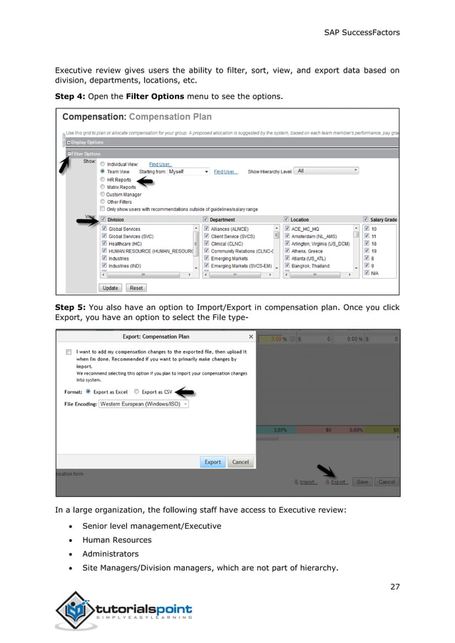Sap successfactors tutorial | PDF
