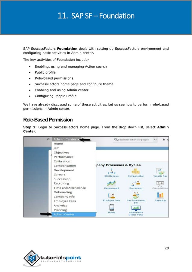 Sap successfactors tutorial | PDF