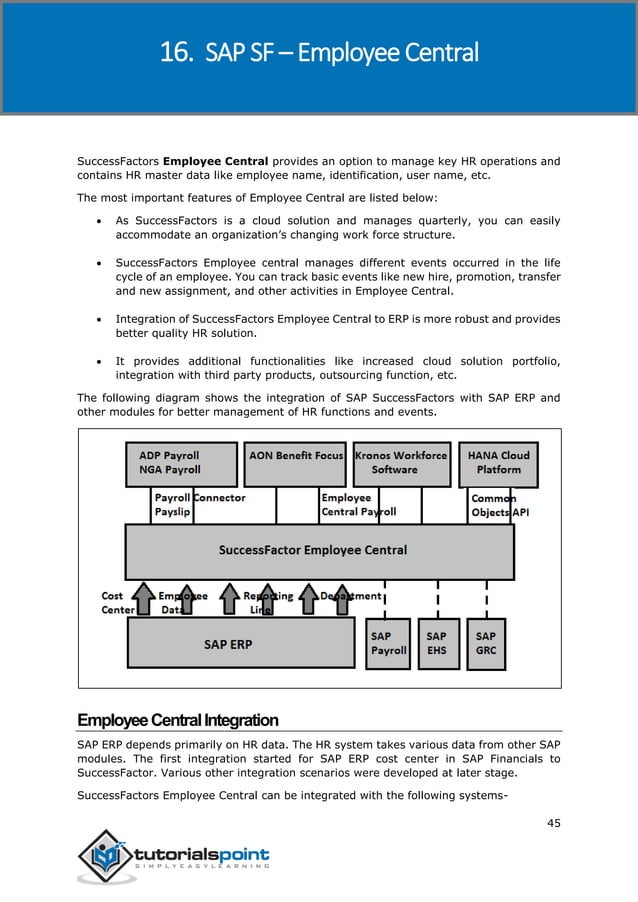 Sap successfactors tutorial | PDF