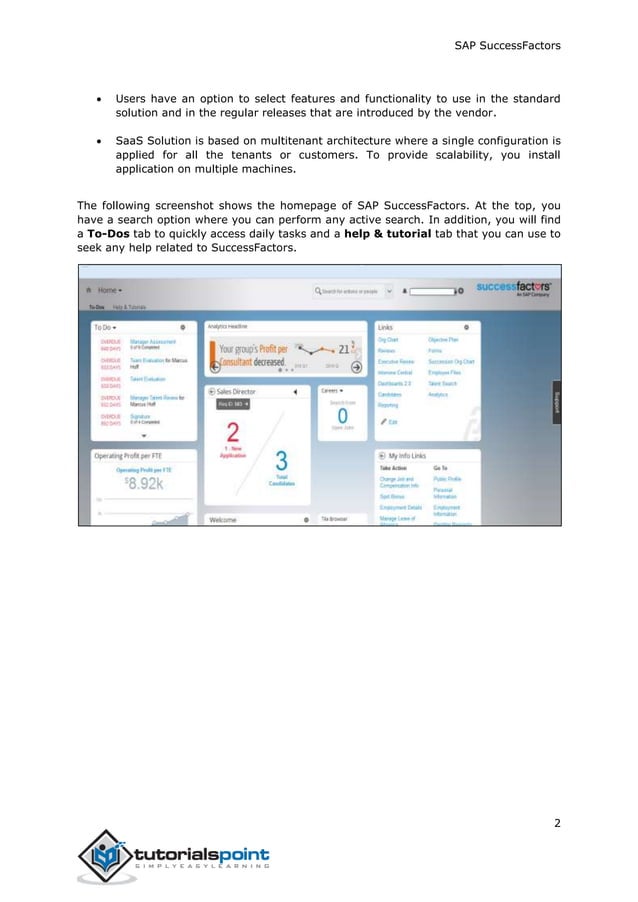 Sap successfactors tutorial | PDF