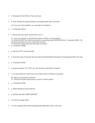 Sap system copy procedure | DOCX