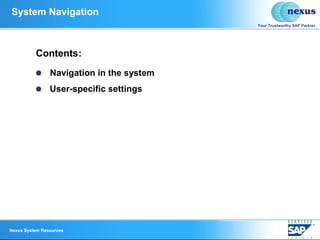 Sap system navigation - for beginer | PPT