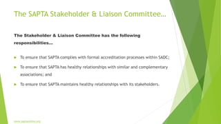 SAPTA Governance Structure | PPTX