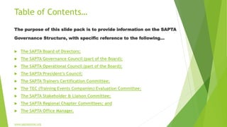 SAPTA Governance Structure | PPTX