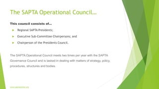 SAPTA Governance Structure | PPTX