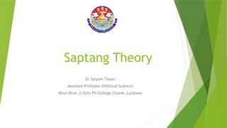Saptang Theory in Ancient Political Thought | PPT