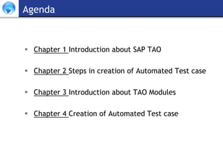 SAP TAO 2.0 | PDF