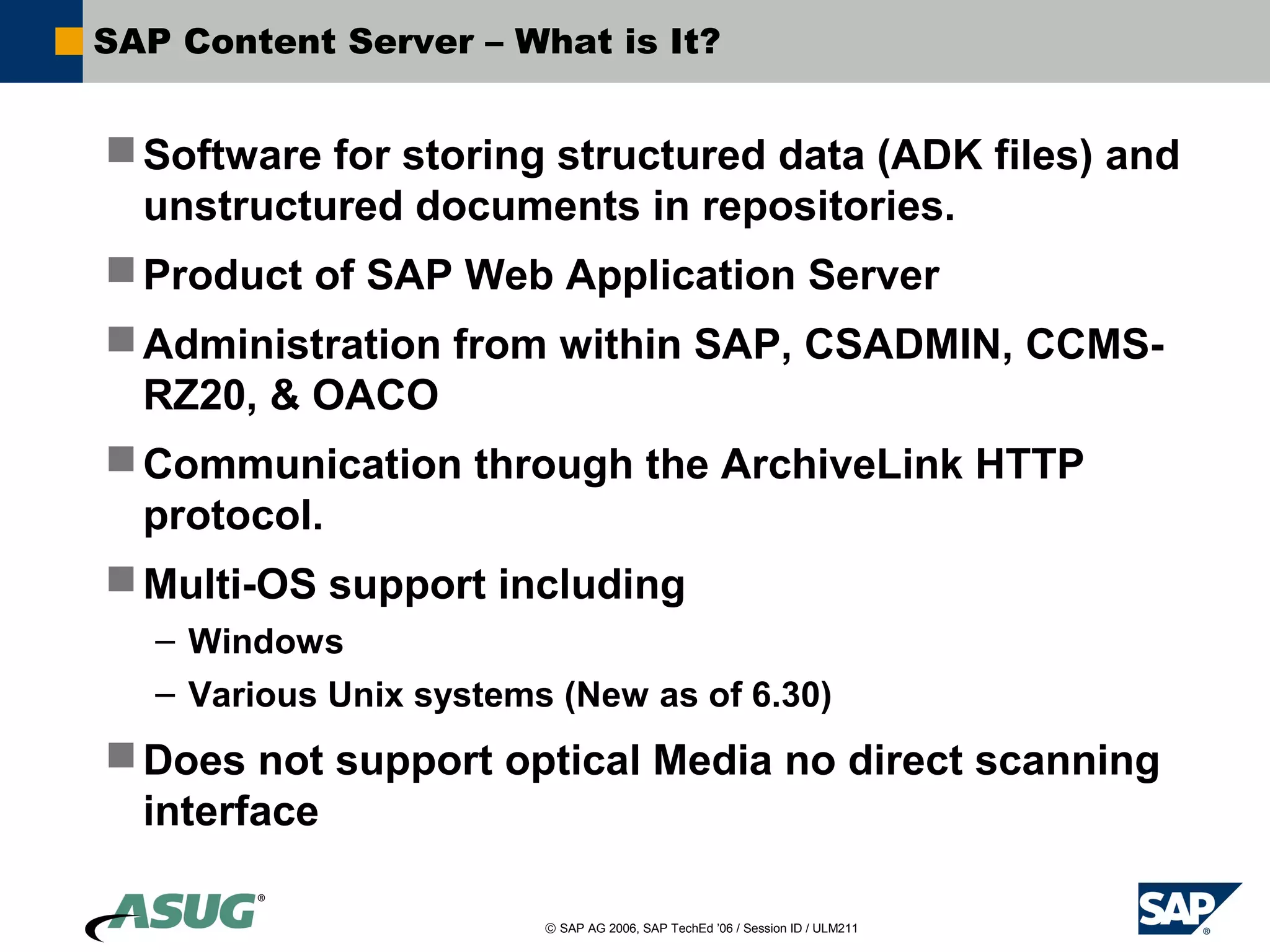 SAP Document Management System Integration with Content Servers | PPT