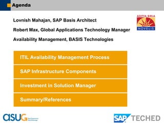 Sap tech ed13_asug_delivering_continuous_sap_solution_availability | PDF