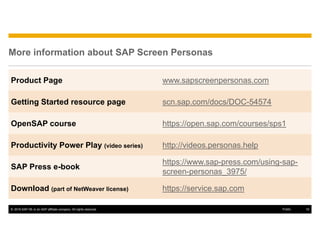 SAP TechEd 2016 when_to_use_fiori_or_sap_screen_personas | PPT