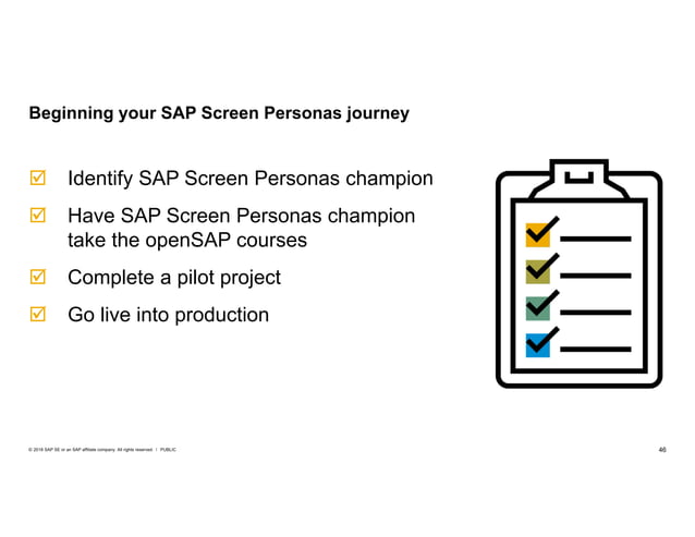 SAP Screen Personas at SAP TechEd 2018 | PPT