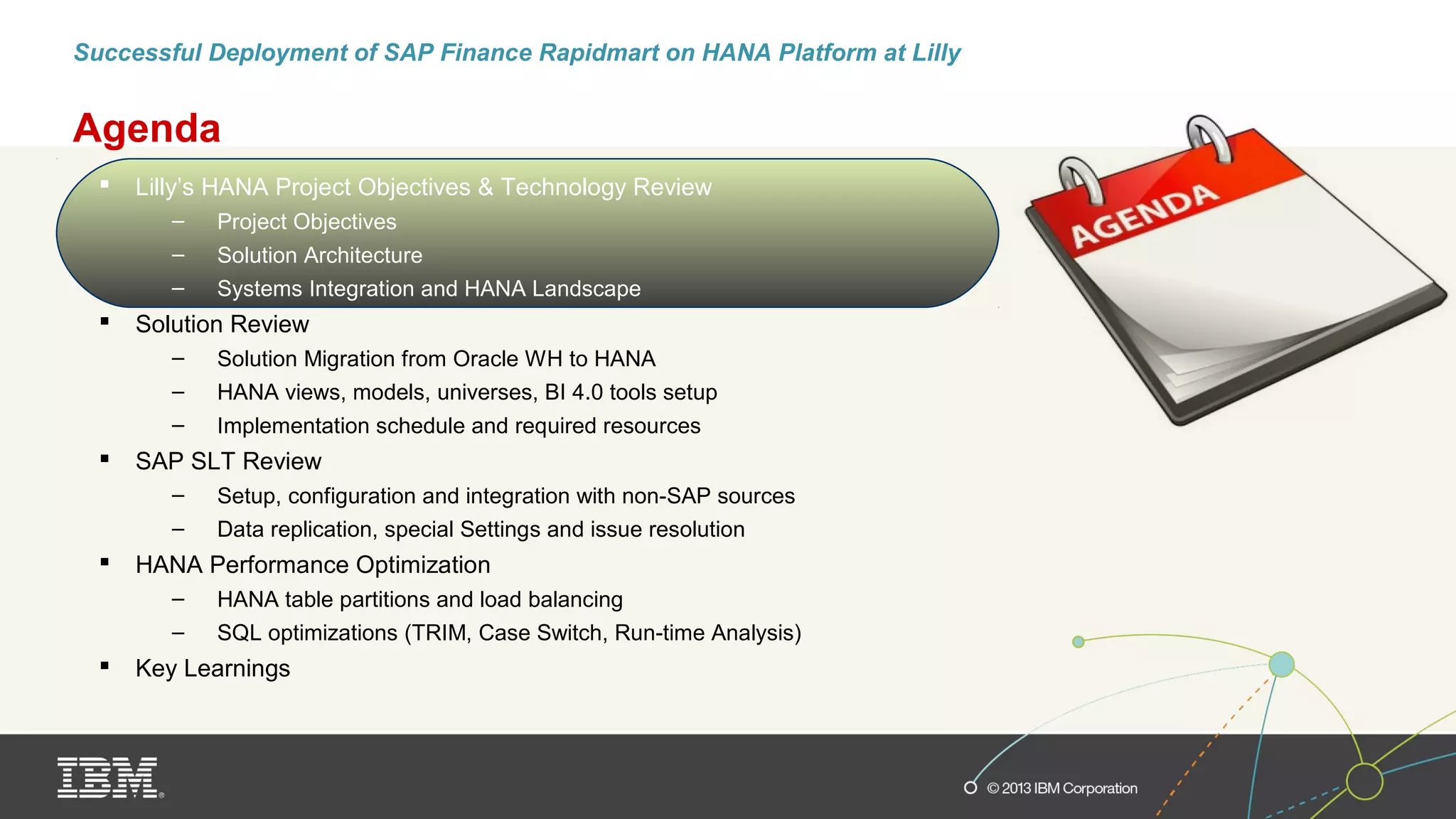 SAP TechEd 2013 - SAP HANA Success Story | PPT