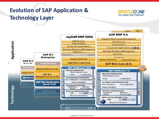 Sap technology & application evolution