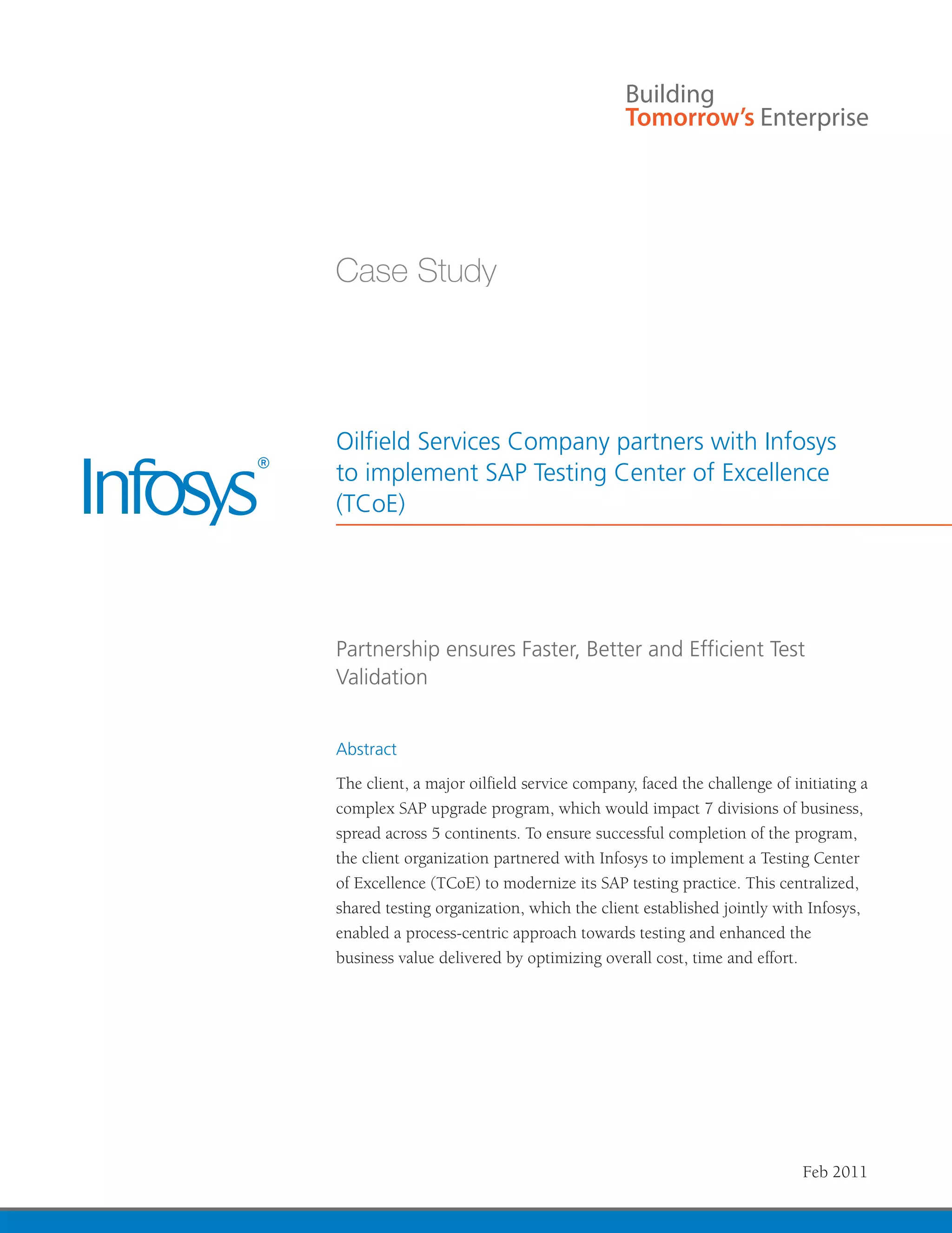 Sap test center of excellence | PDF