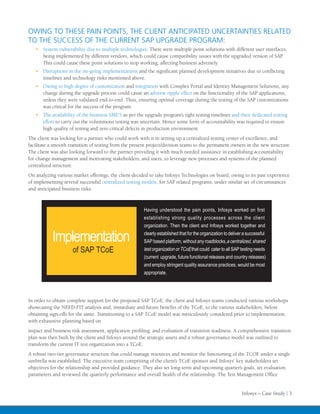 Sap test center of excellence | PDF