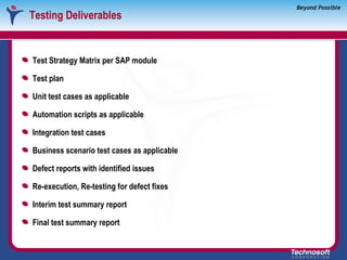 SAP Testing Services | PPT