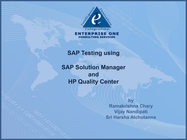 SAP Testing with SolMan and SAP Quality Center | PDF