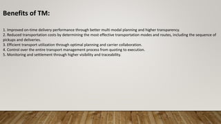 sap tm management /sap tm sap things related to tm | PPT