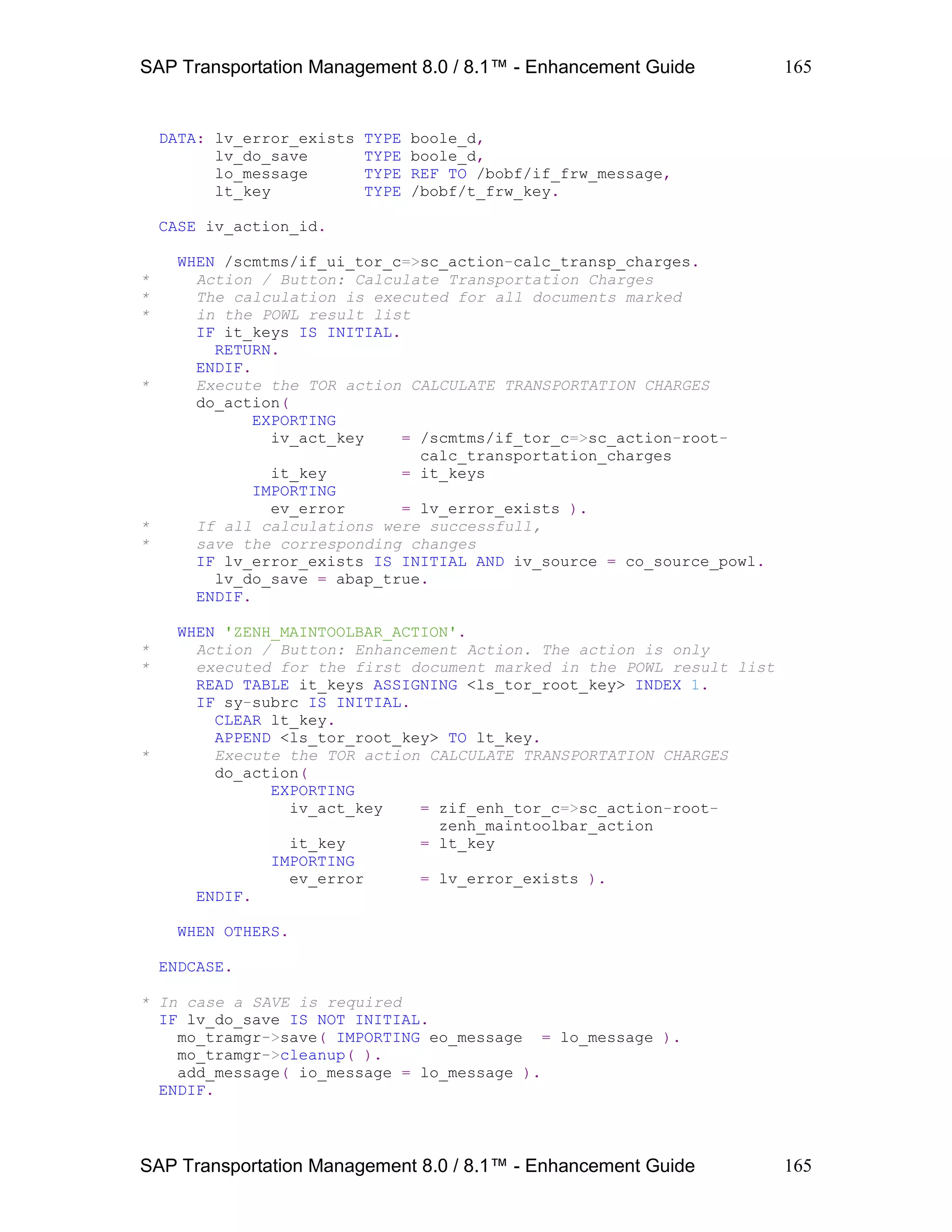 Sap tm enhancement guide | PDF