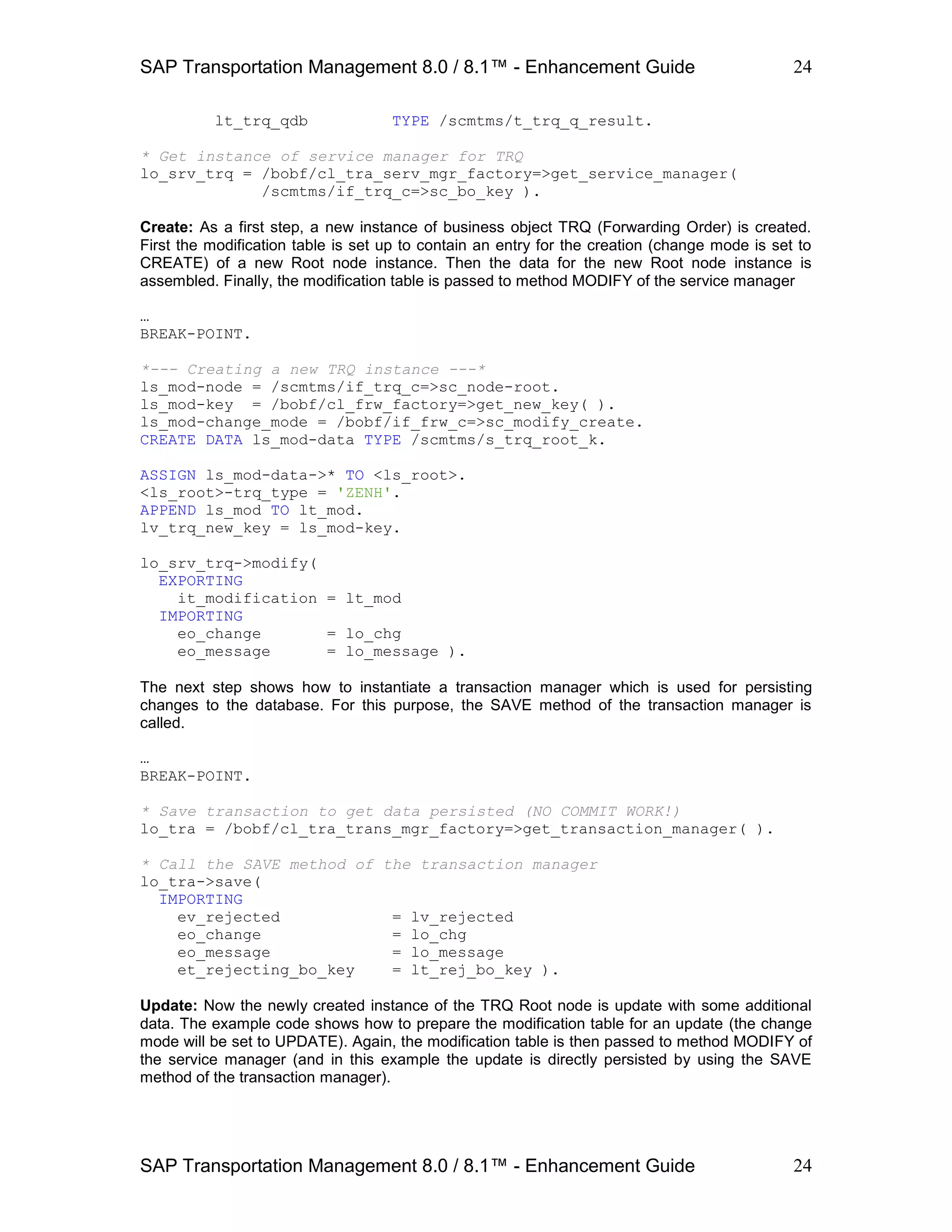 Sap Tm Enhancement Guide Pdf Databases Computer Software And Applications
