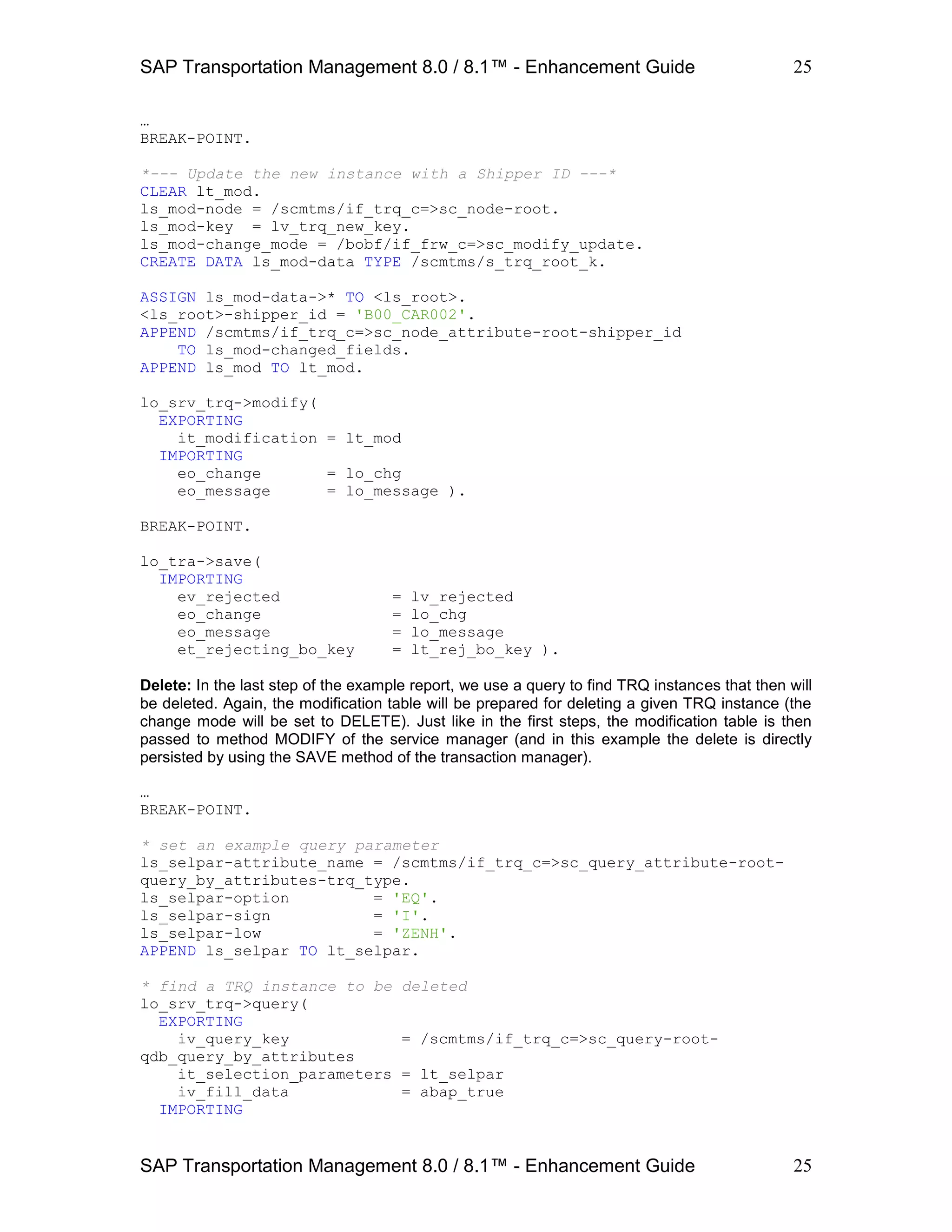 Sap Tm Enhancement Guide Pdf Databases Computer Software And Applications