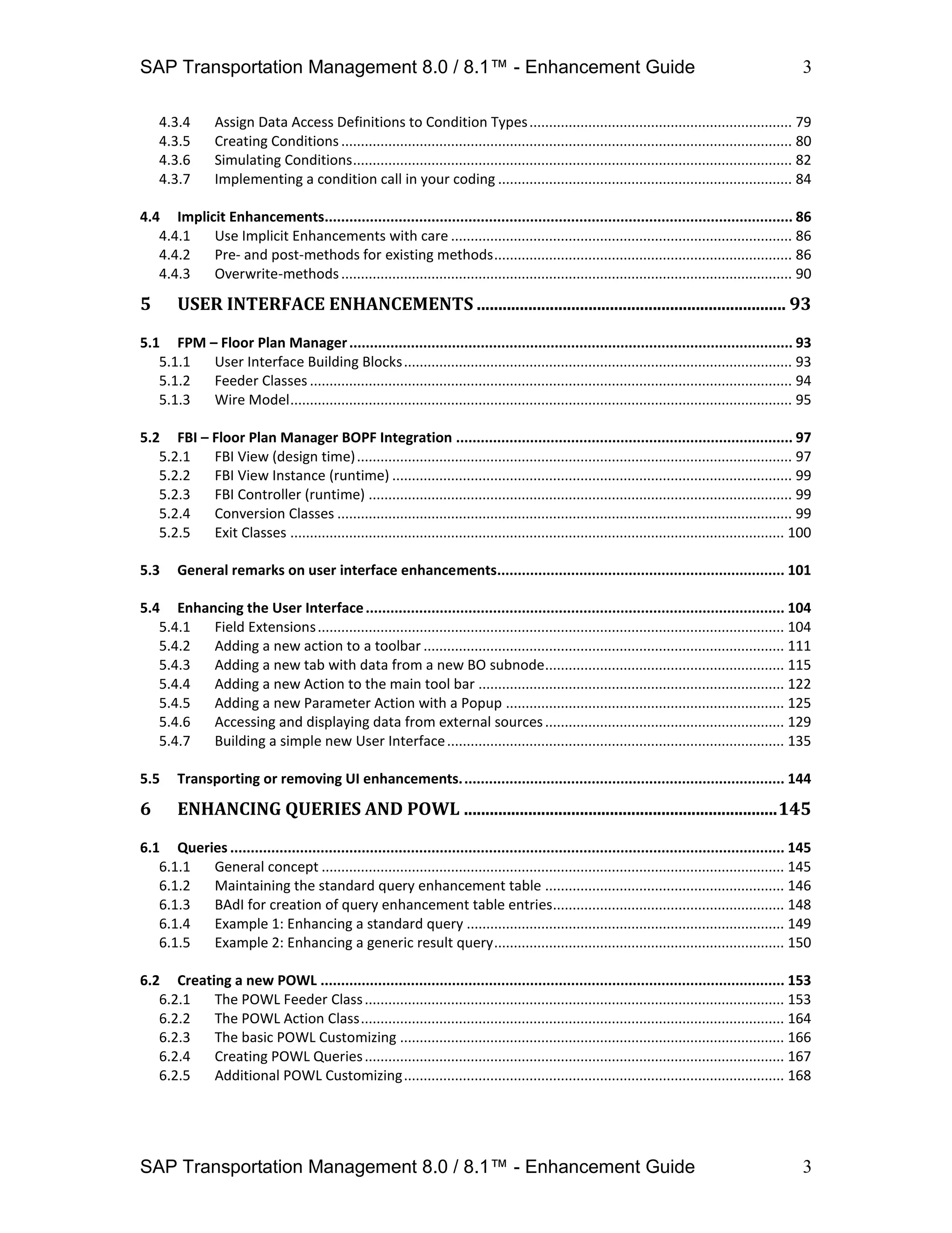 Sap tm enhancement guide | PDF | Databases | Computer Software and Applications