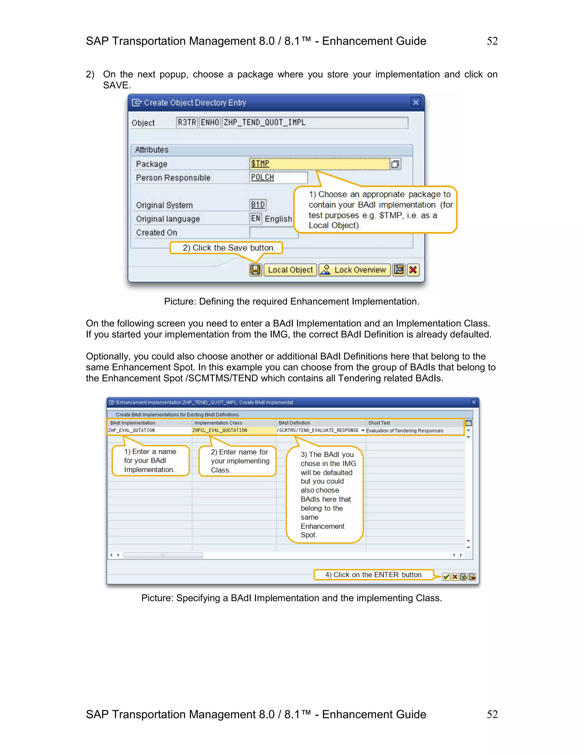 Sap tm enhancement guide | PDF