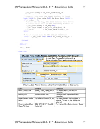 Sap tm enhancement guide | PDF | Databases | Computer Software and ...