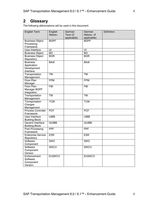 Sap tm enhancement guide | PDF | Databases | Computer Software and ...