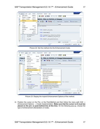 Sap tm enhancement guide | PDF | Databases | Computer Software and Applications