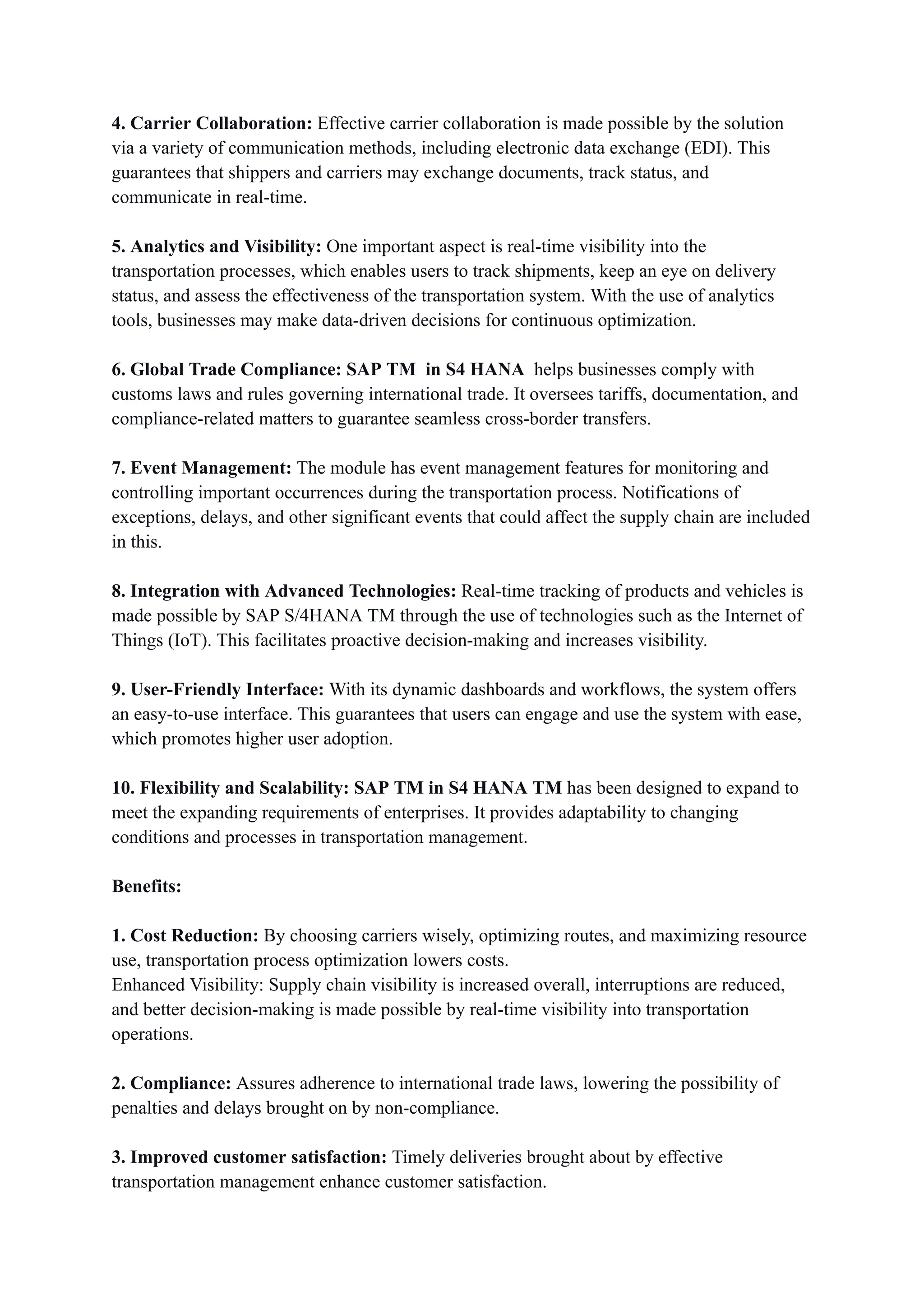 Sap Tm Sap Transportation Management In S4 Hana Pdf