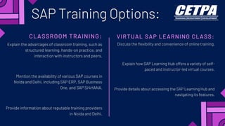 Start Your Journey to Success with SAP Training | PPTX | Education