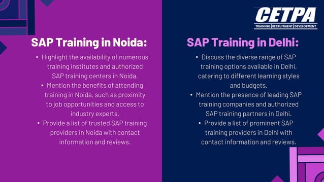 Start Your Journey to Success with SAP Training | PPT