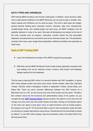 Sap training svr technologies | PDF