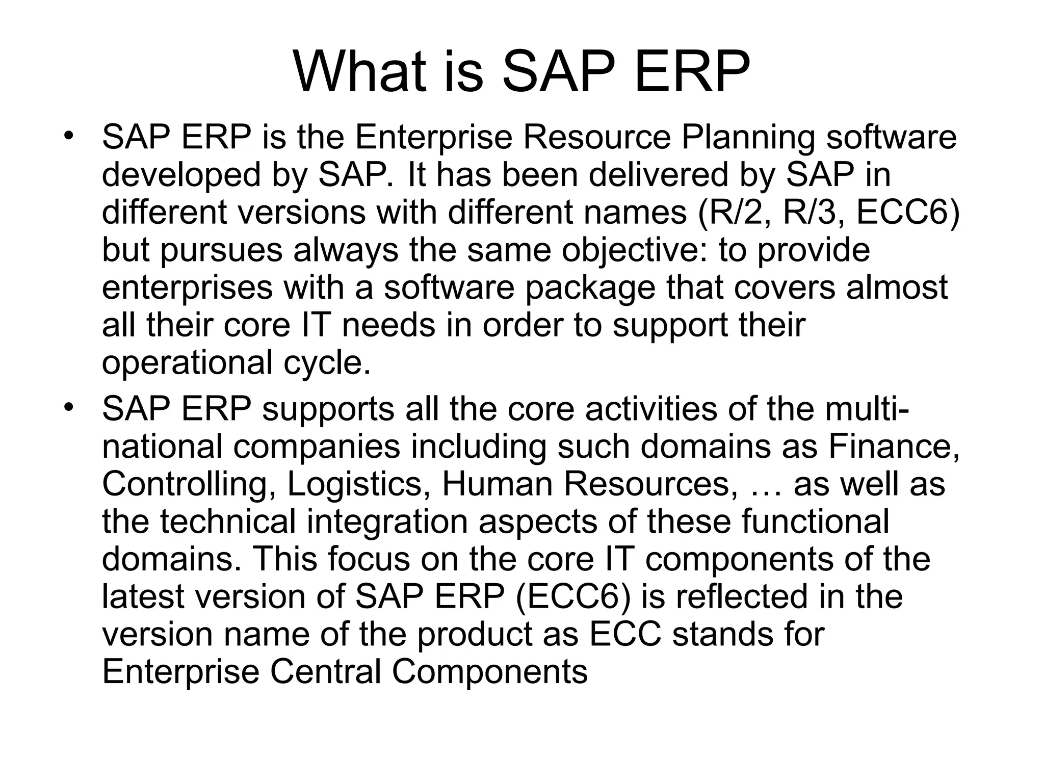 Very Useful sap training 1_Basis_overview | PPT | Free Download