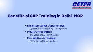 Comprehensive SAP Training in Delhi and Noida for Career Excellence | PPT
