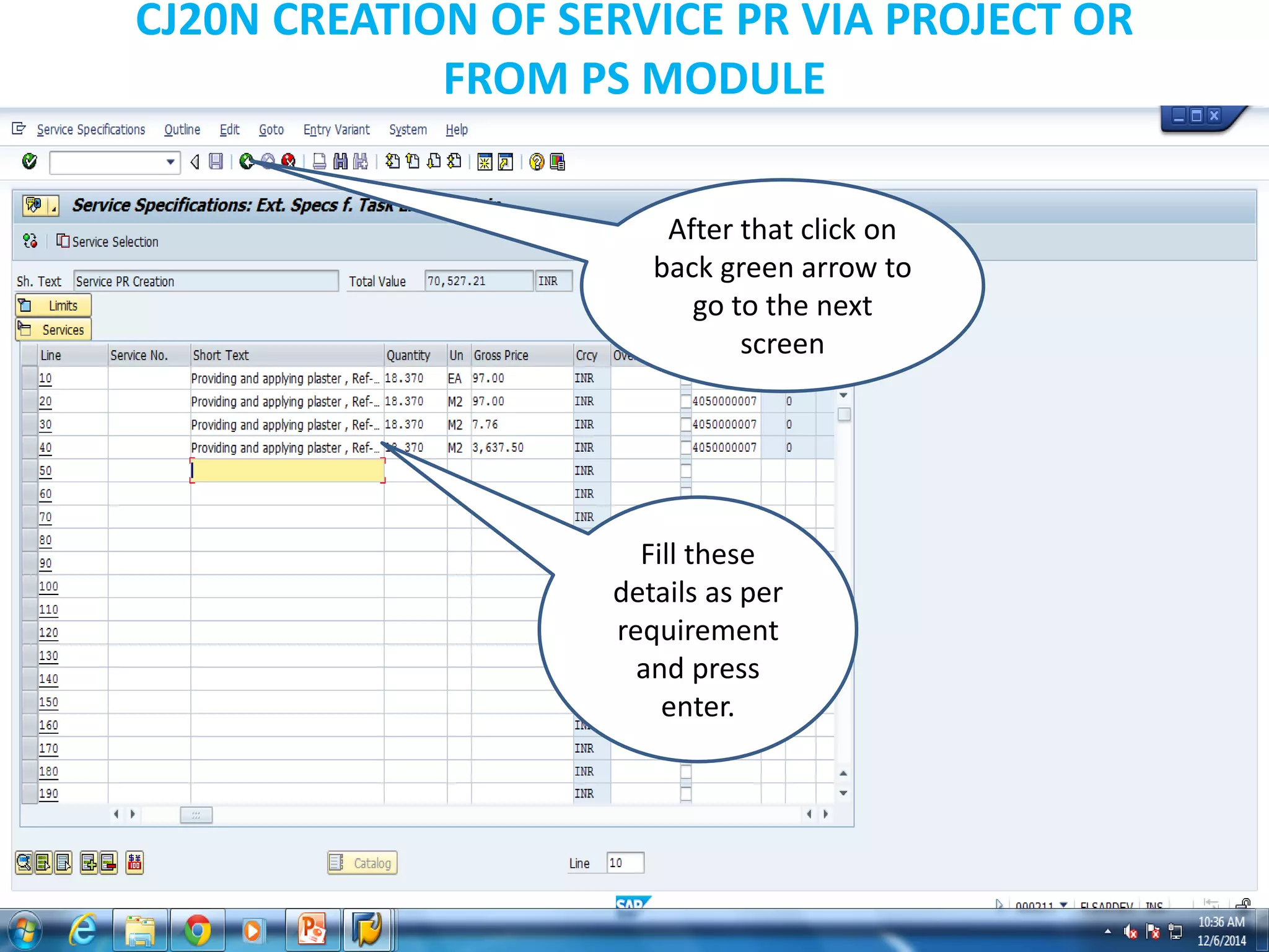 SAP Training ( PS , Material PR , Service PR ,Cost Planning , Budgeting ...