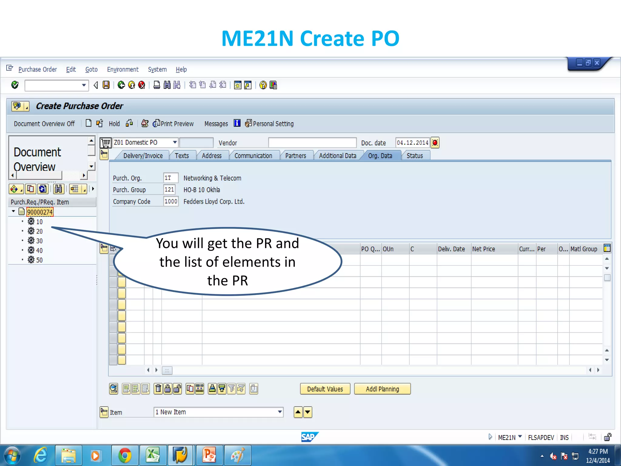 SAP Training ( PS , Material PR , Service PR ,Cost Planning , Budgeting ...