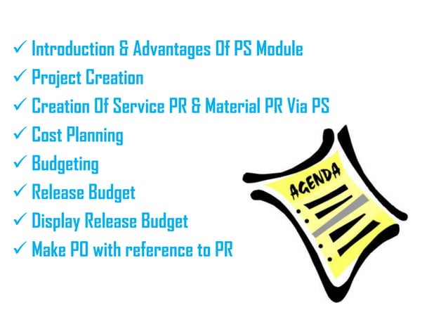 SAP Training ( PS , Material PR , Service PR ,Cost Planning , Budgeting ...