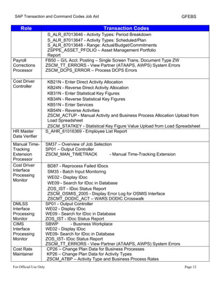Sap transaction codes | PDF