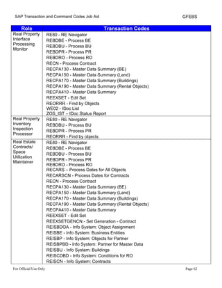 Sap transaction codes | PDF