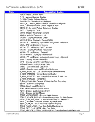 Sap transaction codes | PDF