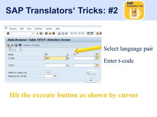 Sap user trick #2: translation made easy ! | PPT