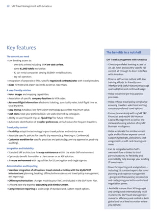 Sap travel management brochure v.5 | PDF
