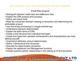 Sap treasury and risk management training | PPT