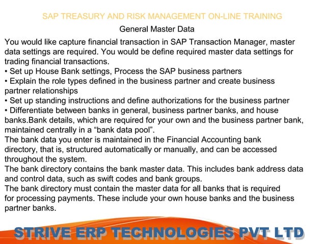 Sap treasury and risk management training | PPT | Stocks and Bonds ...