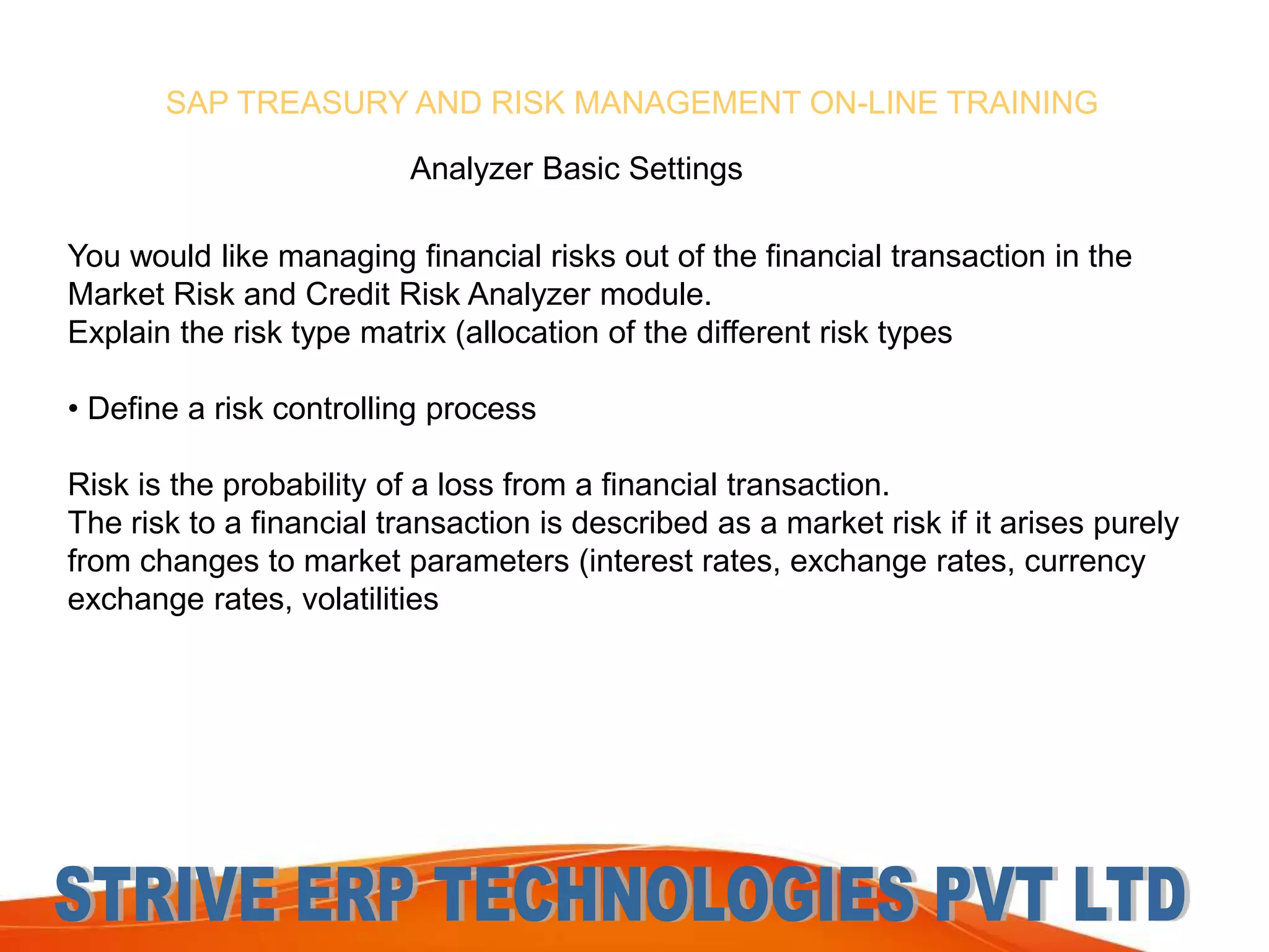 Sap treasury and risk management | PPT