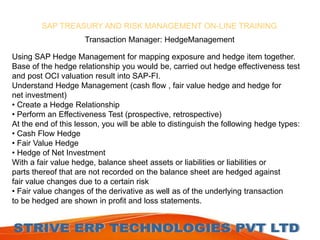 Sap treasury and risk management | PPT