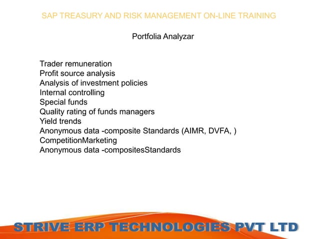 Sap treasury and risk management | PPT