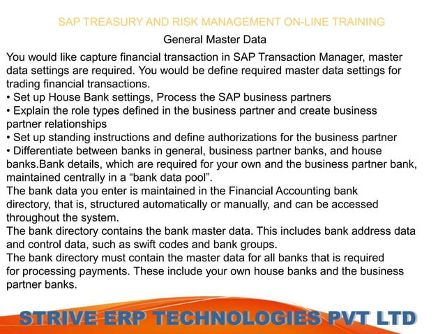 Sap treasury and risk management | PPT